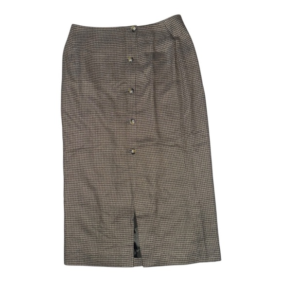 Rena Rowan | Skirts | Vintage Rena Rowan For Seville Brown Herringbone ...